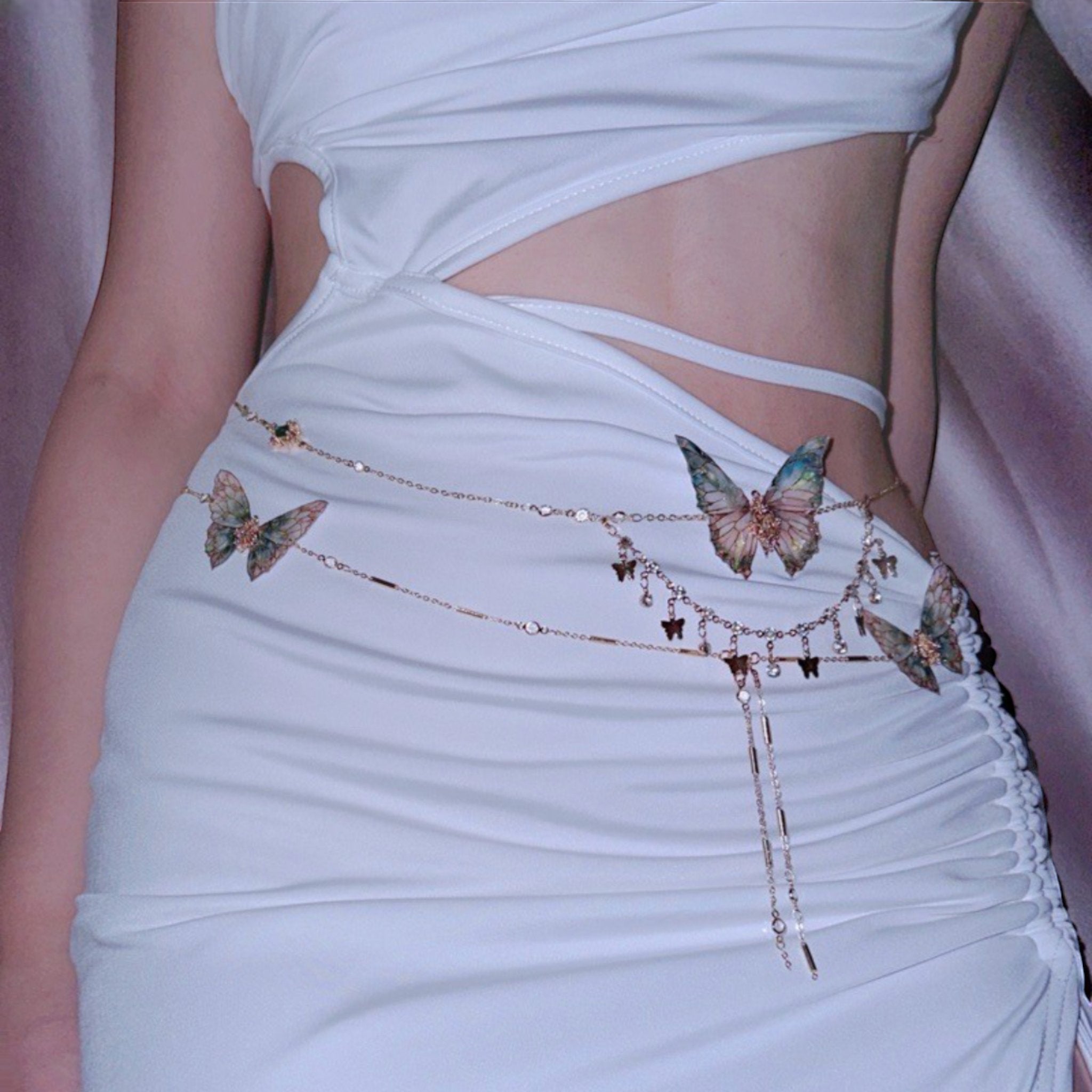 Handmade Belly Chain | Butterfly Body Chain| Butterfly Jewelry ...